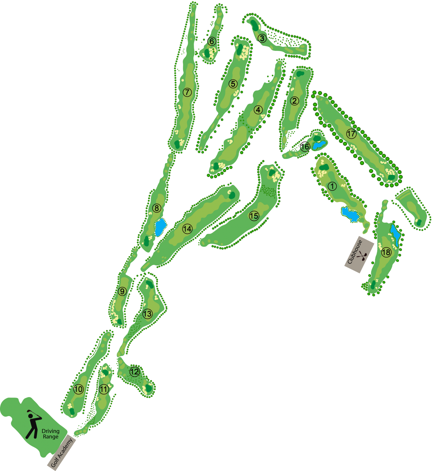 Course Layout - GreenTee Country Club Westwood Plateau